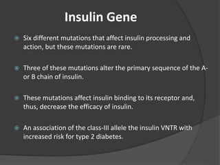 Molecular basis of diabetes | PPT