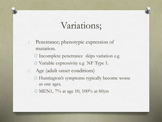 Molecular basis of genetic disease | PPTX