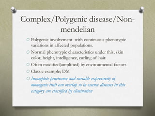 Molecular basis of genetic disease | PPTX