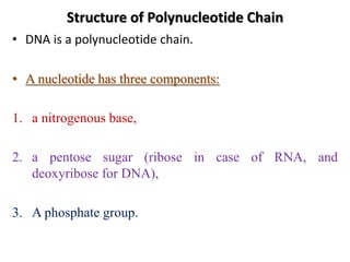 Molecular basis of inheritance ..The DNA | PPTX