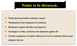 Molecular basis of insecticides resistance in insects with special ...