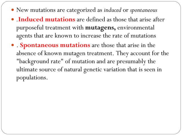 Molecular basis of mutation by kss | PPT