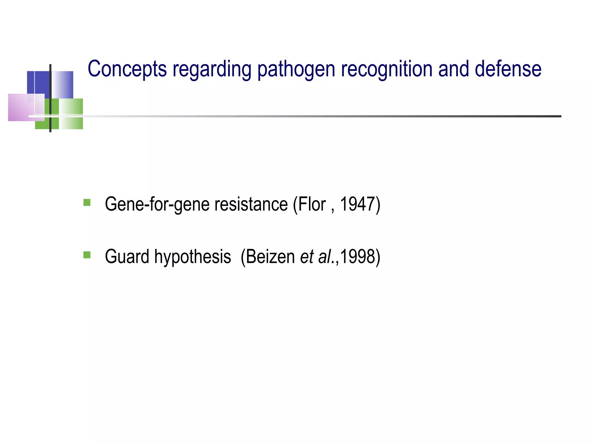 Molecular basis of plant resistance and defense responses to pathogens ...