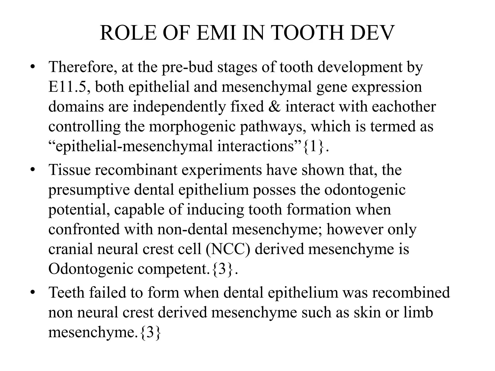 Molecular Basis of Tooth Development | PPTX