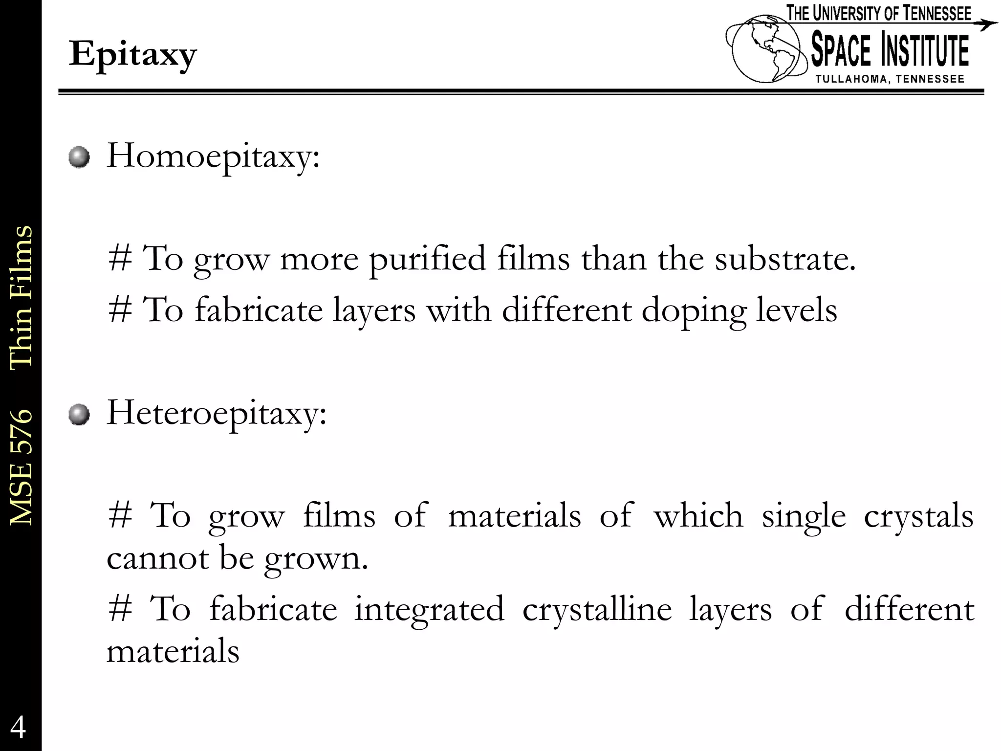 Molecular Beam Epitaxy | PPT