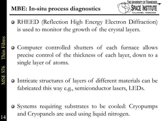 Molecular Beam Epitaxy | PPT