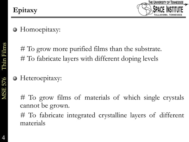 Molecular Beam Epitaxy | PPT