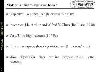 Molecular Beam Epitaxy | PPT