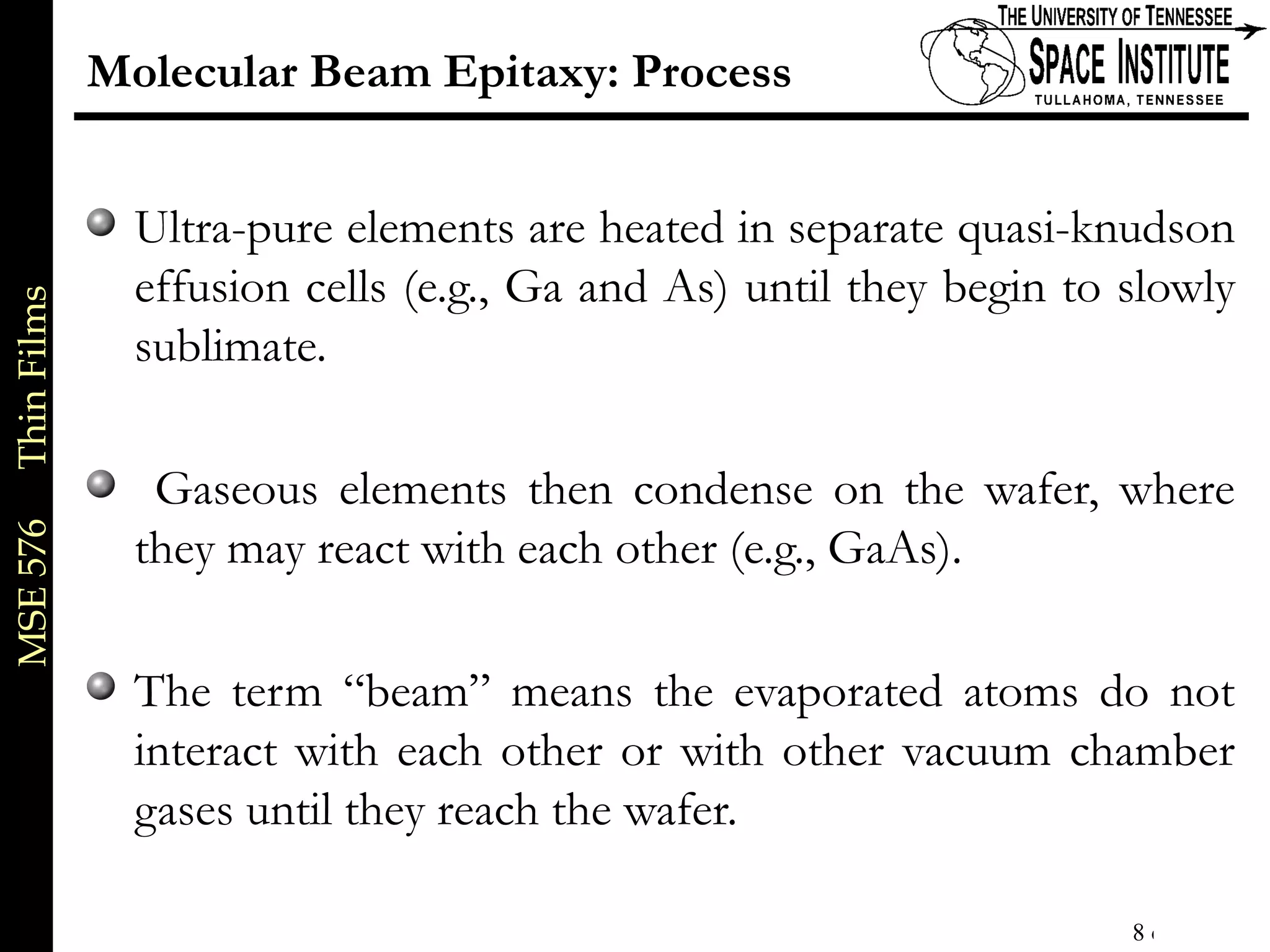 Molecular beam epitaxy_2 | PPT