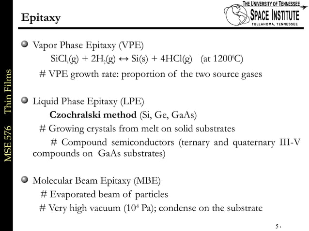 Molecular beam epitaxy_2 | PPT