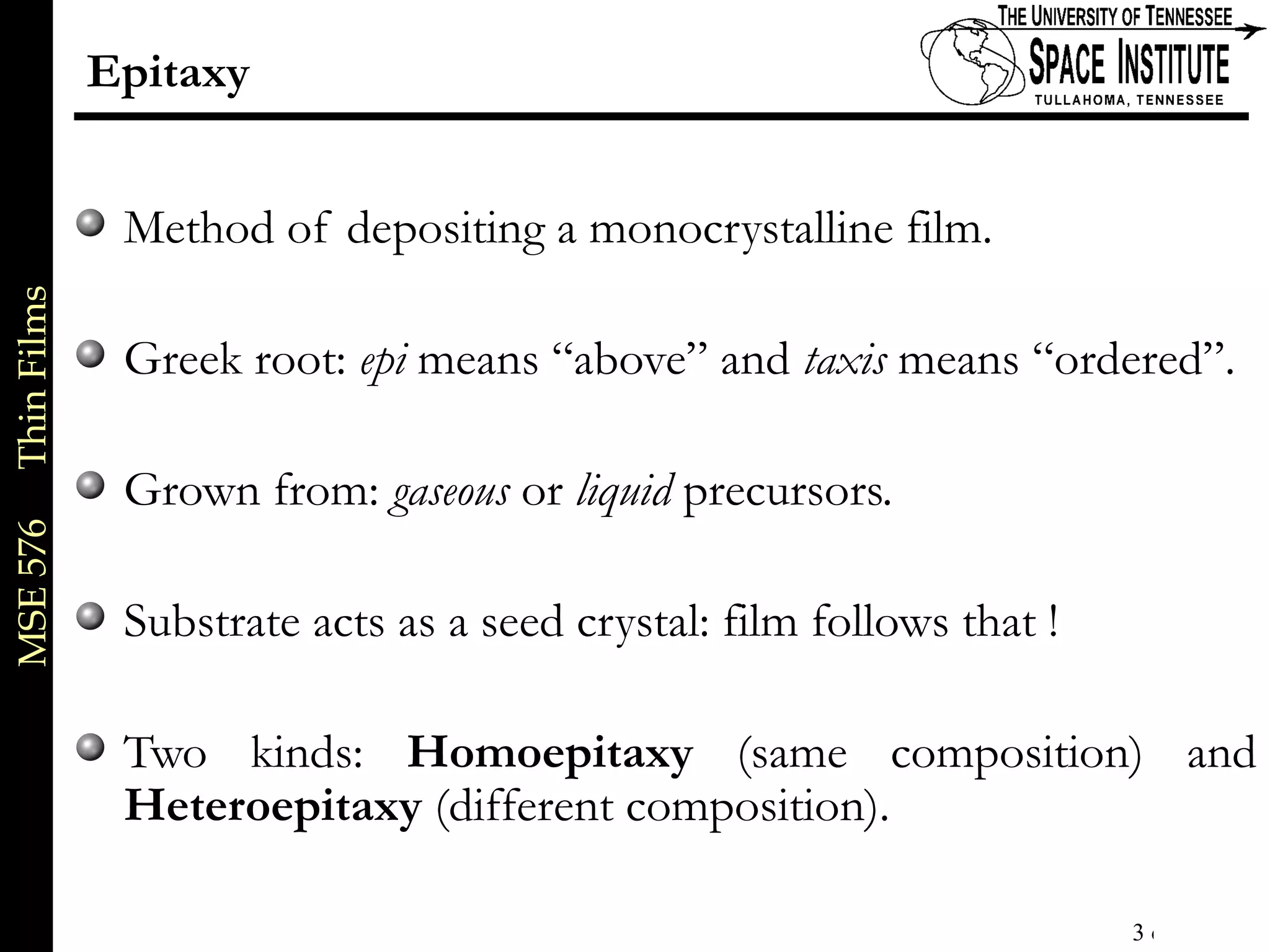 Molecular beam epitaxy | PPT
