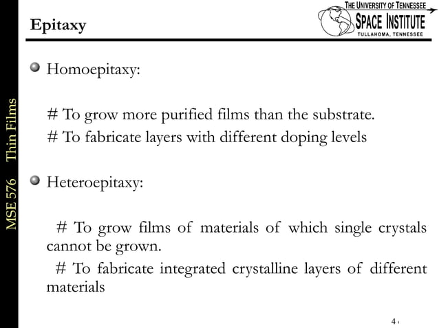 Molecular beam epitaxy | PPT