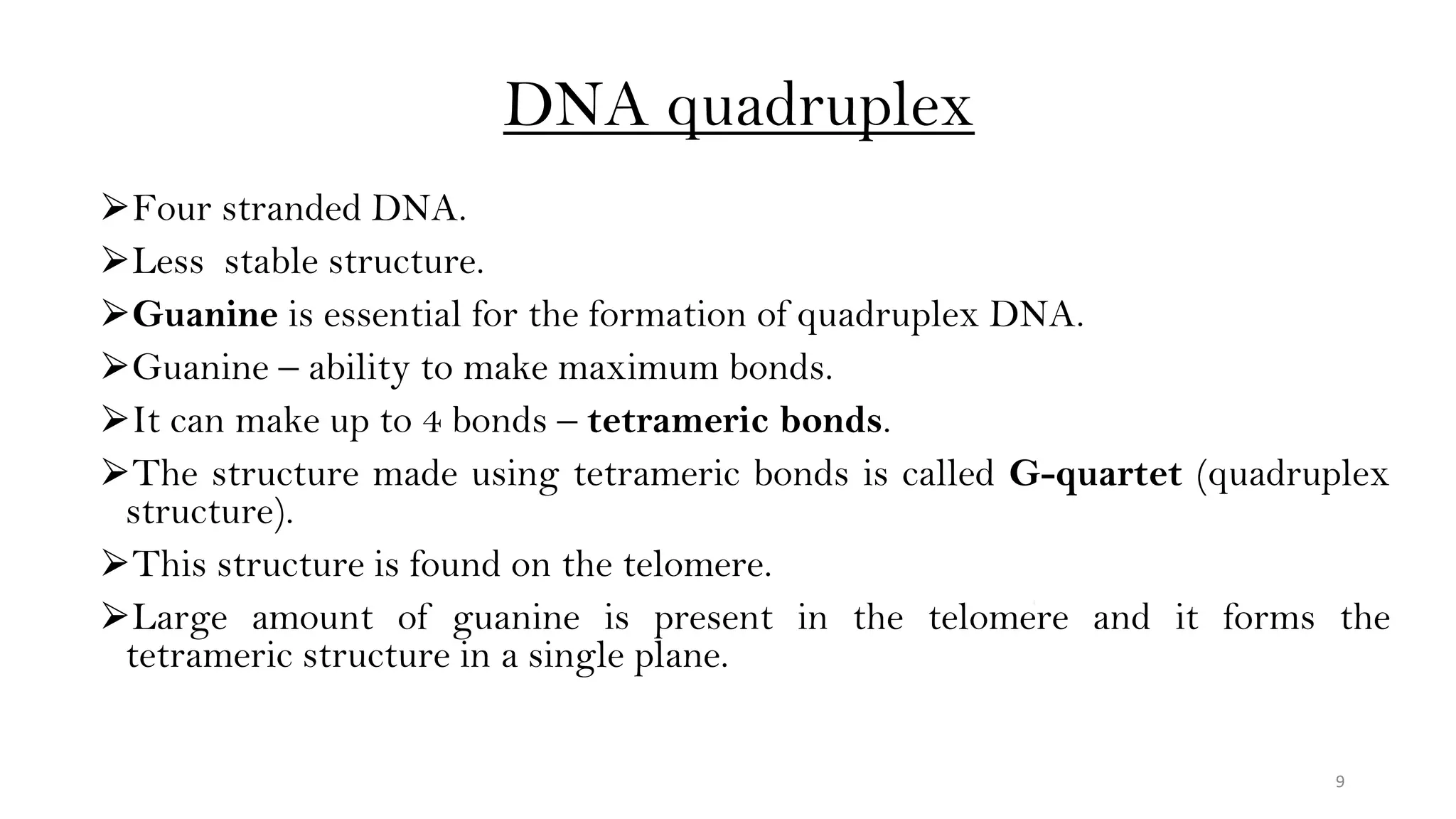 molecular structure of DNA: quadruplex ,DNA triplex, DNA i motif, DNA ...