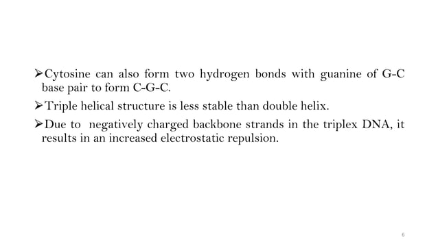molecular structure of DNA: quadruplex ,DNA triplex, DNA i motif, DNA ...