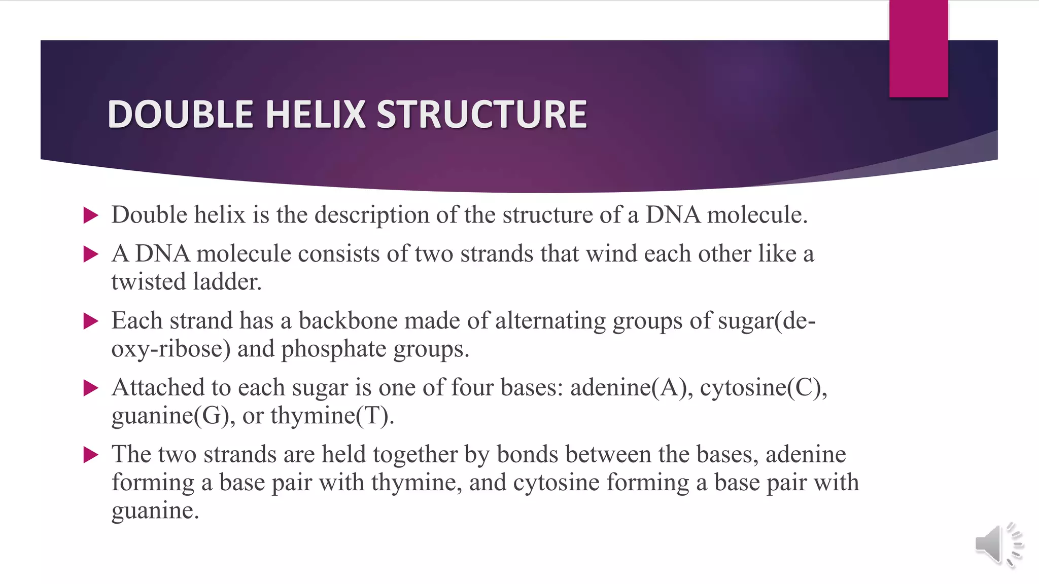 DNA structure, history , definition and double helix model | PPTX | Chemistry | Science