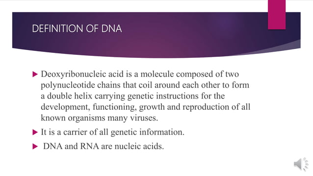 DNA structure, history , definition and double helix model | PPTX ...