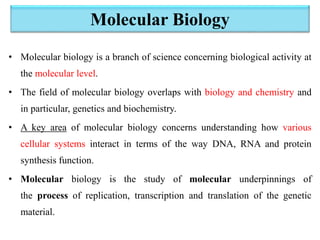 Molecular biology | PPT | Free Download