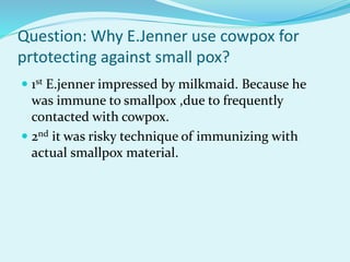 Role of Edward Jenner and Louis pasteur in immunization. | PPTX