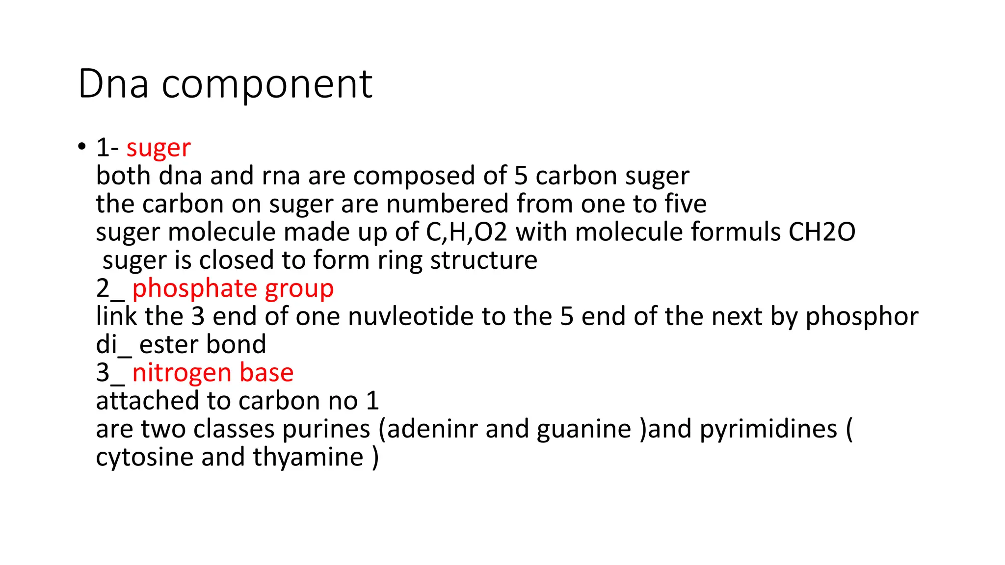 molecular biology DNA and RNA presentation | PPTX
