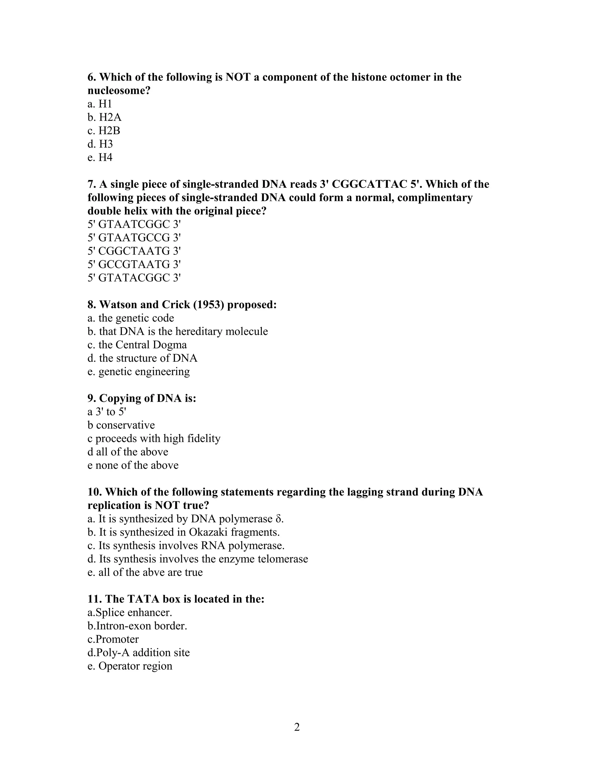Molecular biology final copy | DOC | Biological Sciences | Science