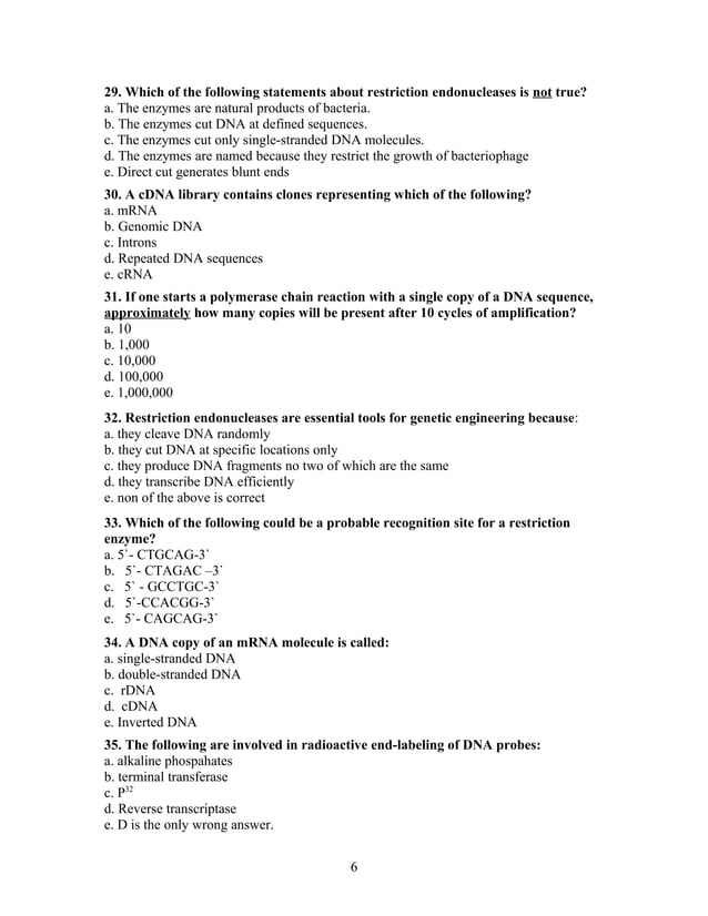 Molecular biology final copy | DOC | Biological Sciences | Science