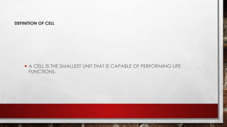 Molecular Biology & Genetics cell function and structure 1.pptx