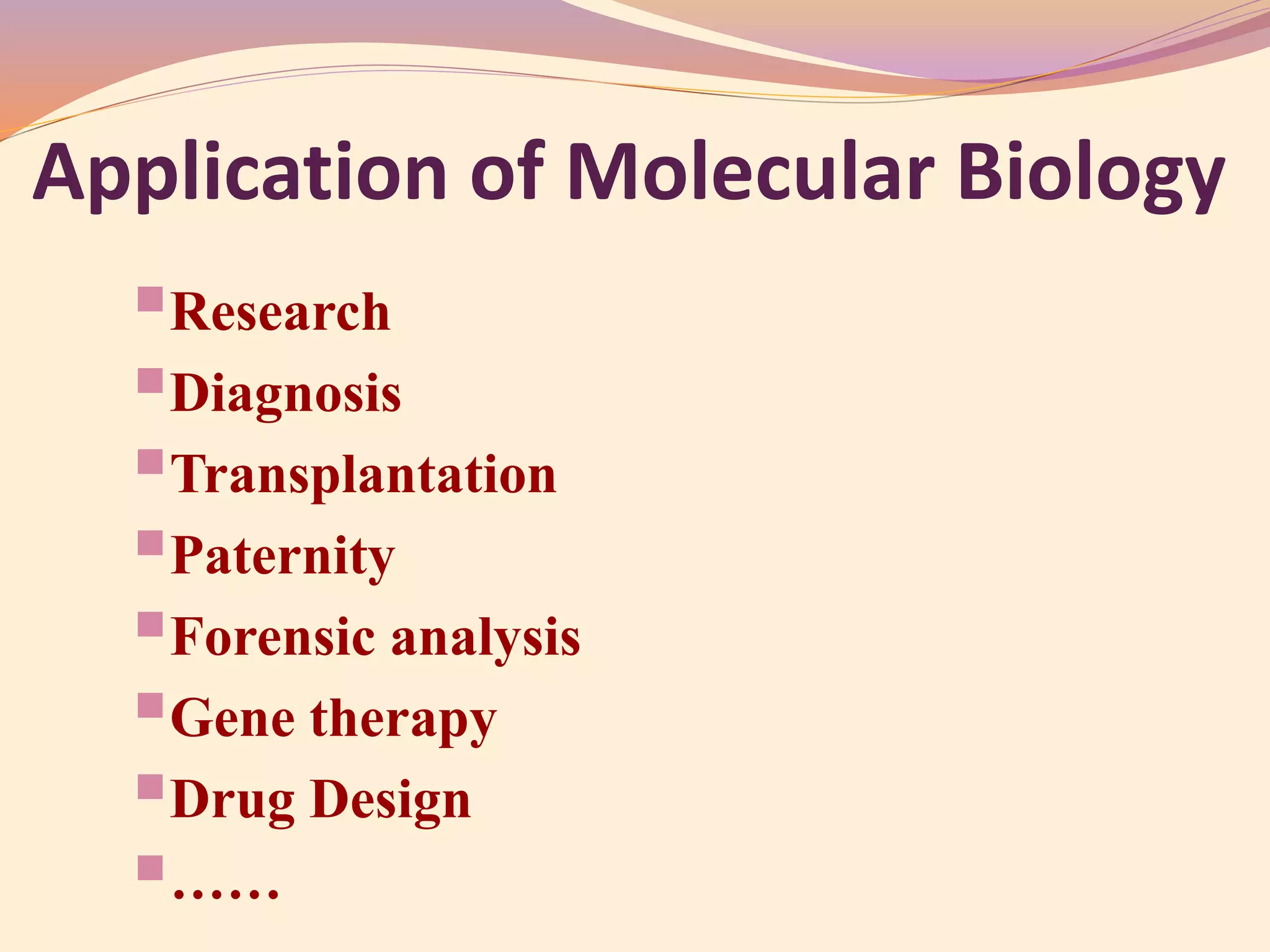 Molecular biology introduction | PPTX