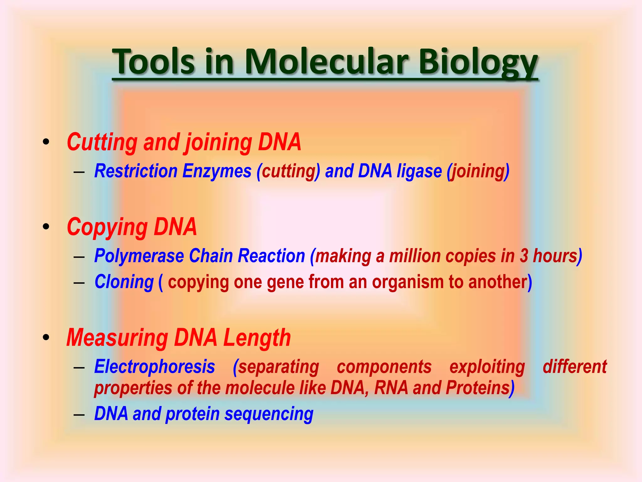Molecular biology lecture | PPT