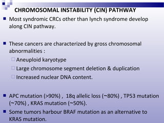 Molecular biology of colo rectal cancers | PPT