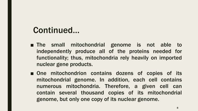 Organellar genome: chloroplast, mitochondria etc pptx | PPTX