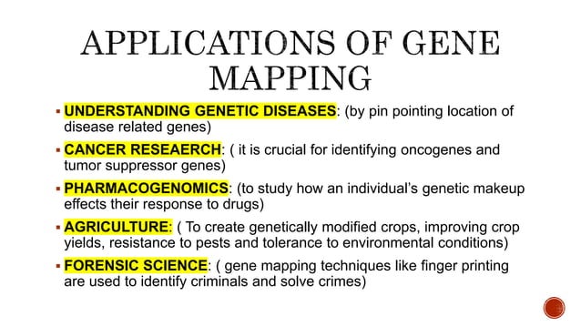 Gene mapping.pptx/ molecular biology/ gene linkage | PPTX | Genetics ...