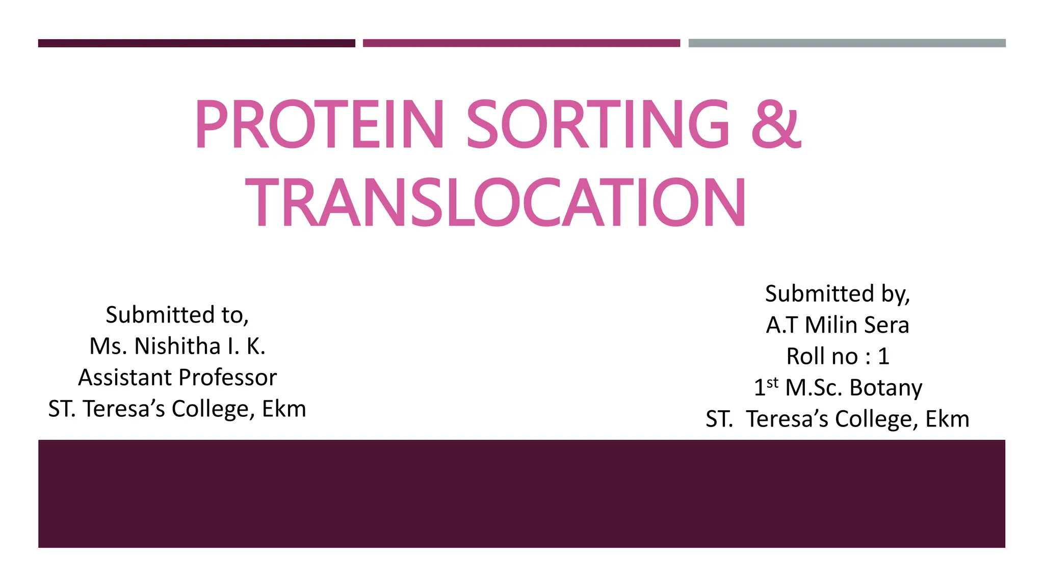 Protein sorting and translocation. pptx | PPT