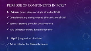 Molecular Biology Techniques - PCR | PPT