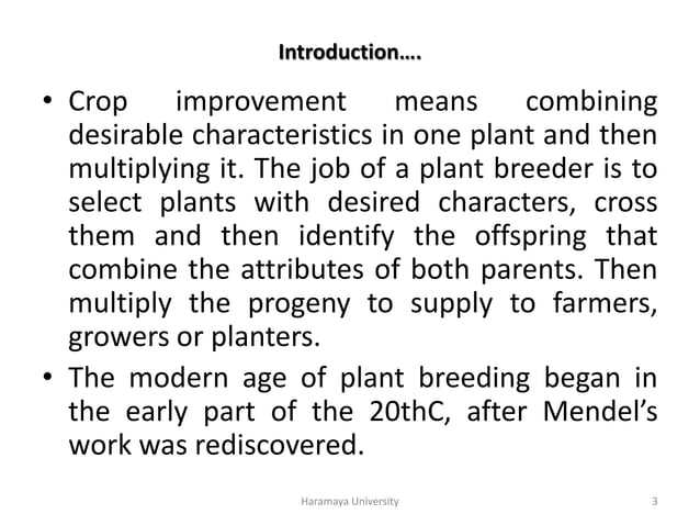 Molecular Plant Breeding Lecture note. pptx | PPTX