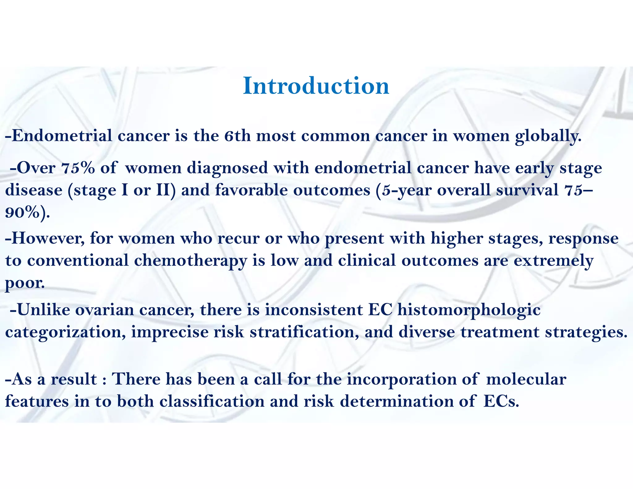 Molecular classification of endometrial cancer | PDF