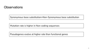 Molecular clock, Neutral hypothesis | PDF