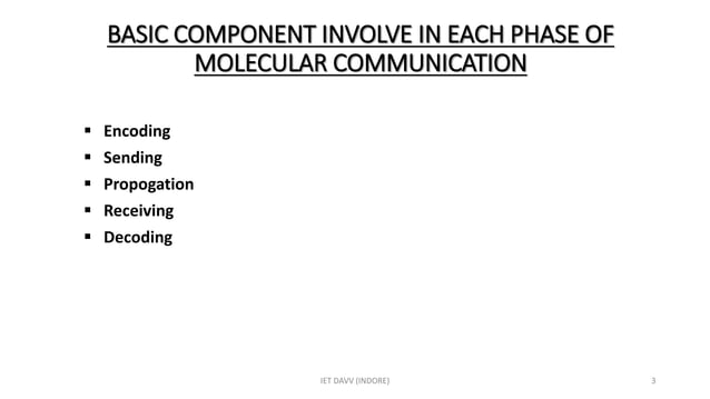 Molecular communication | PPTX | Chemistry | Science