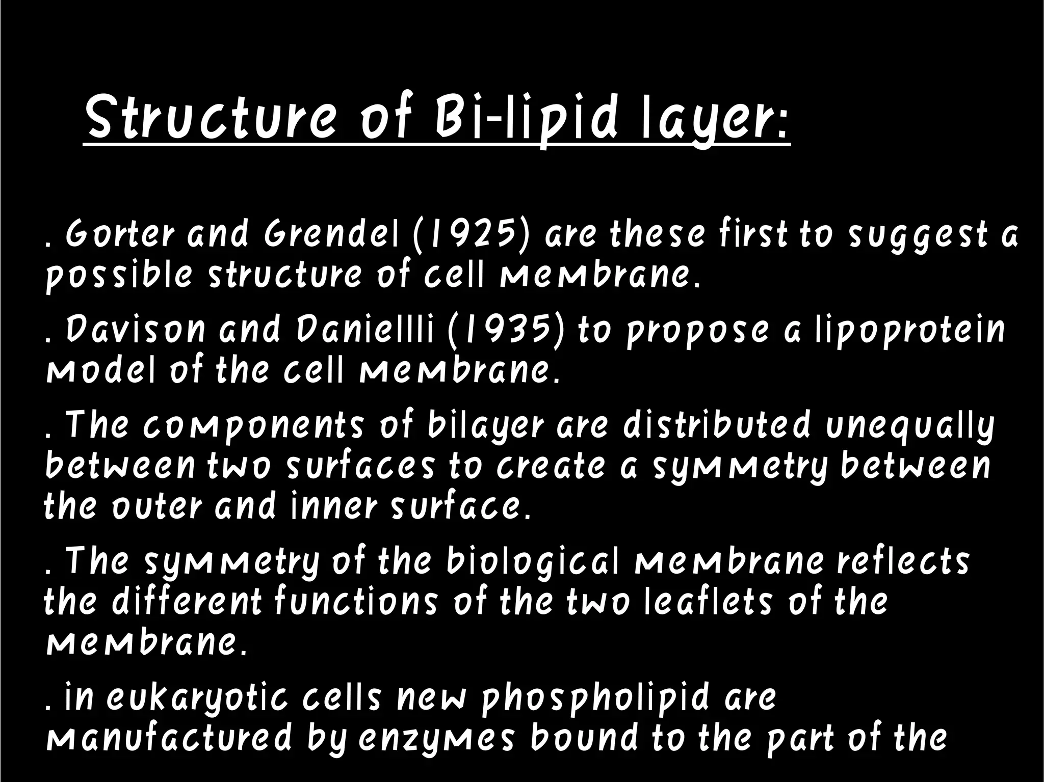 Molecular composition, arrangement and functional consequence of ...