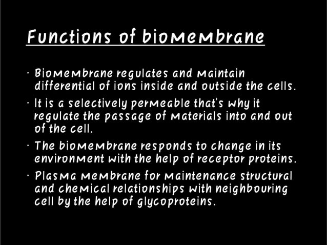 Molecular composition, arrangement and functional consequence of biomembrane. | PDF | Biological ...
