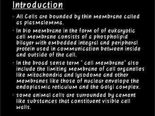 Molecular composition, arrangement and functional consequence of ...