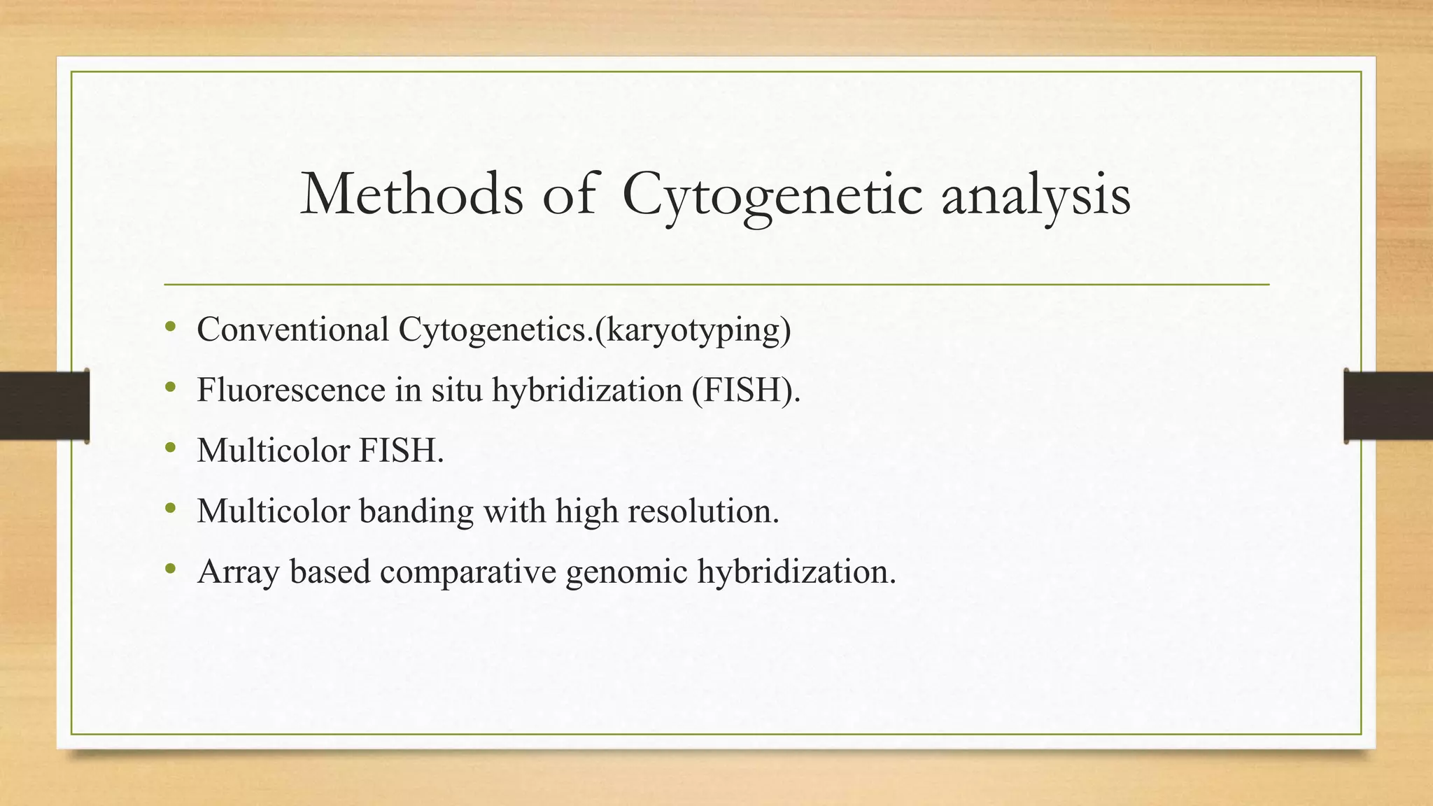 Molecular cytogenetics in hematiological malignancy | PPTX