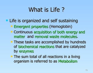Molecular design of life | PPT