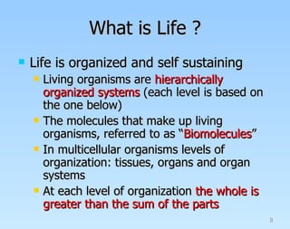 Molecular design of life | PPT