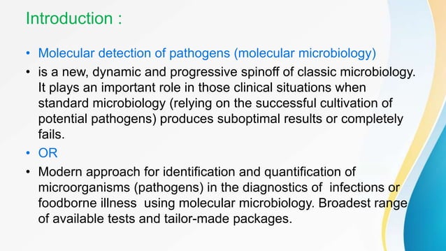 Identification and Detection of Microorganism | PPTX | Genetics | Science