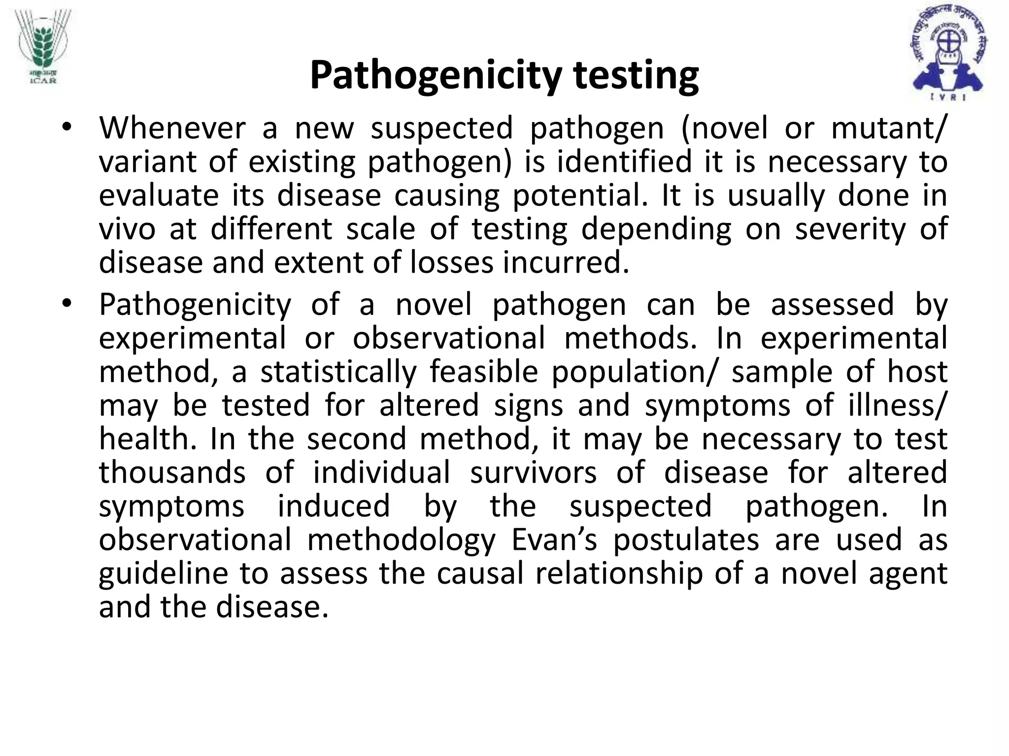 Molecular determinants of pathogenicity and virulence among pathogens.pptx