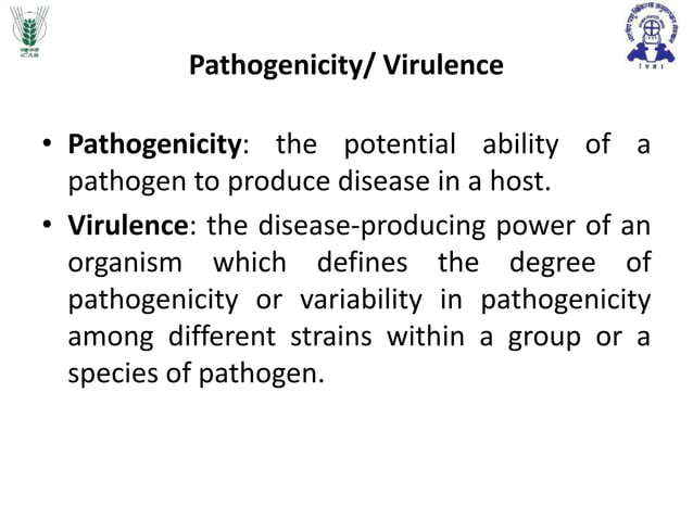Molecular determinants of pathogenicity and virulence among pathogens ...