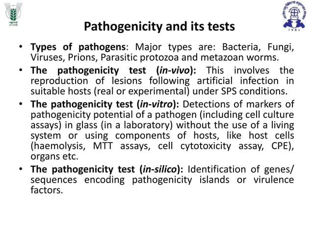 Molecular determinants of pathogenicity and virulence among pathogens ...