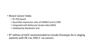 Molecular diagnosis in breast cancer | PPTX