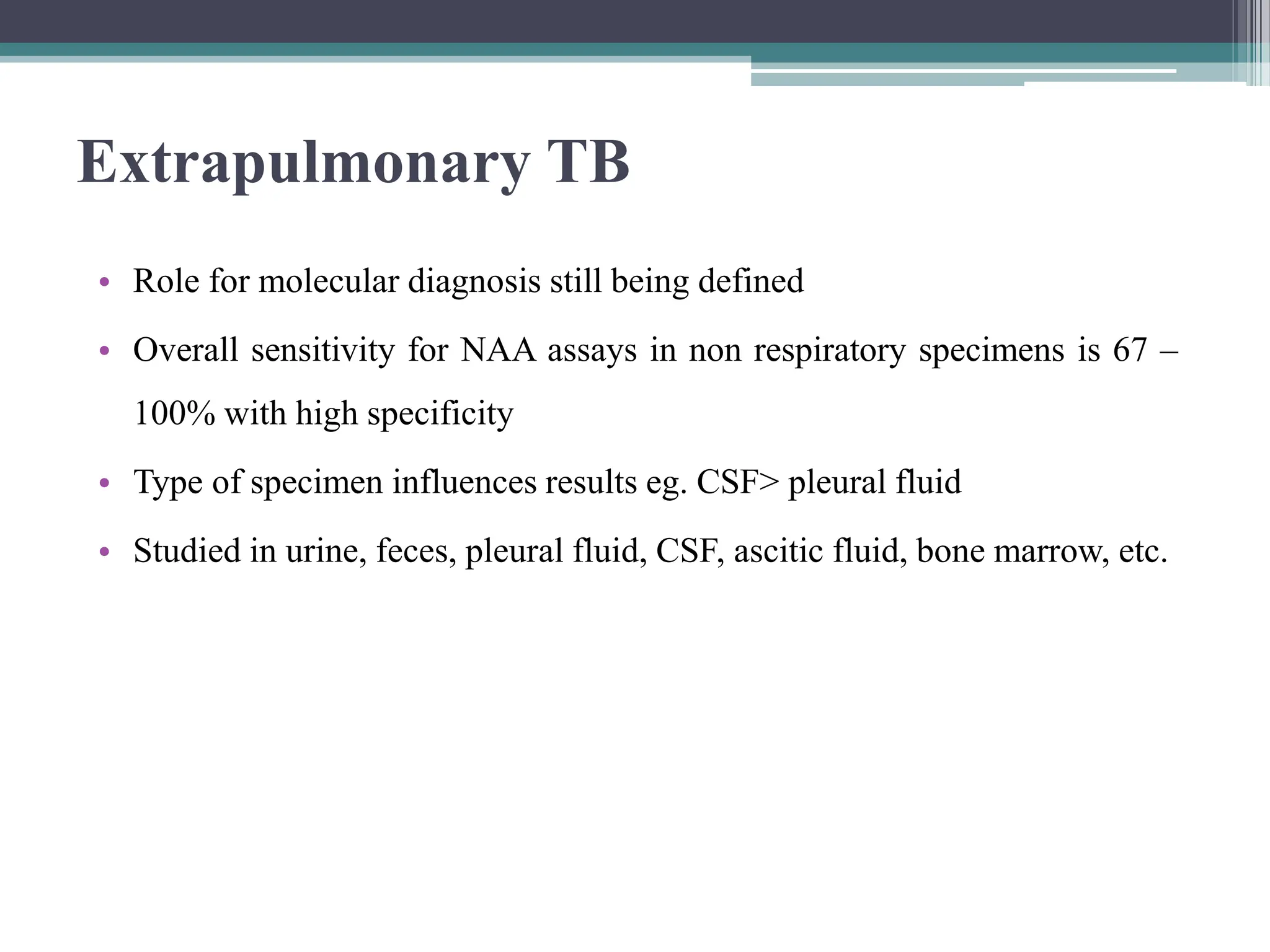 Molecular Diagnosis of Tuberculosis by Dr. Aditya Jindal | Jindal Chest ...