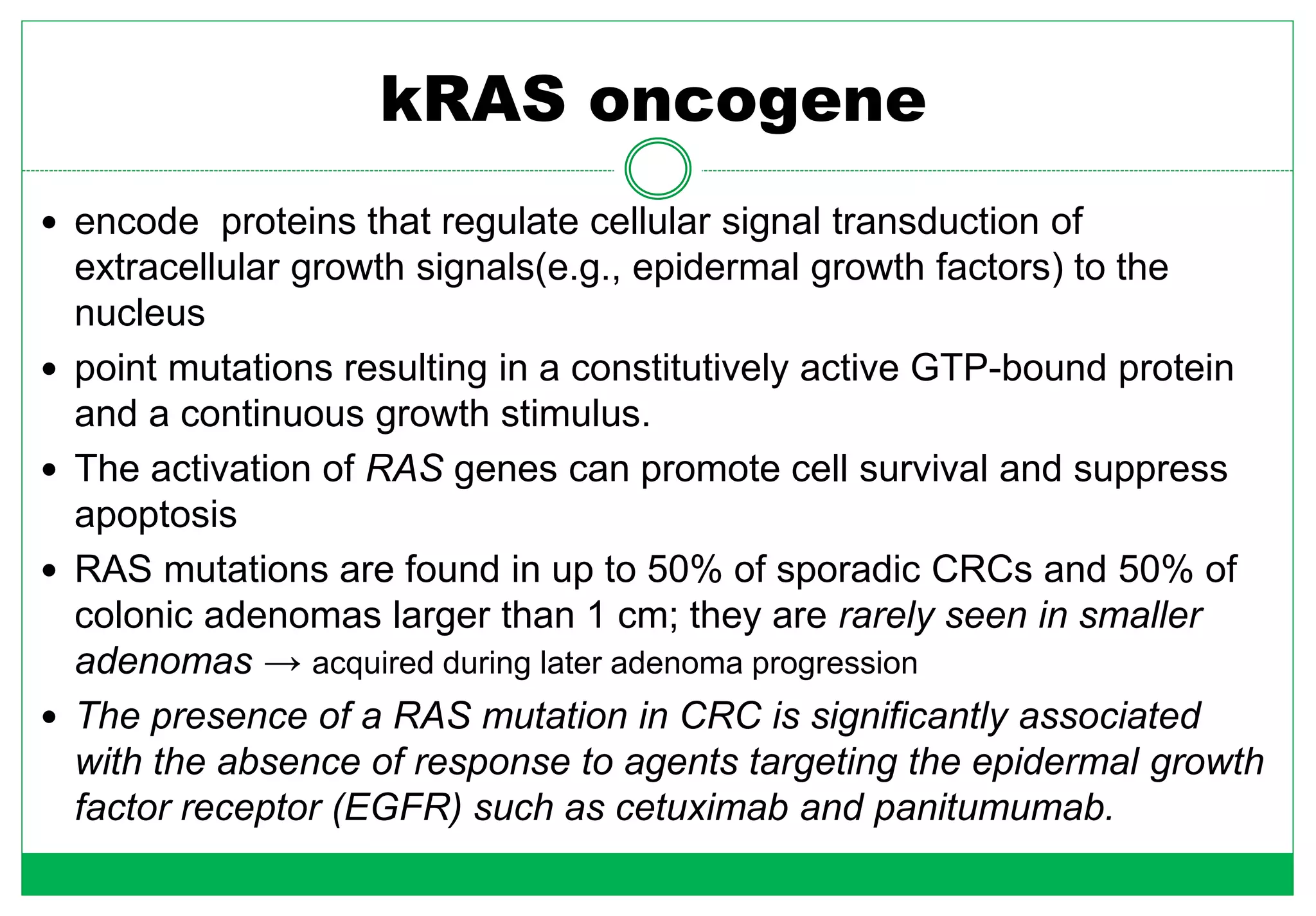 Molecular diagnostics of colorectal cancer | PPTX